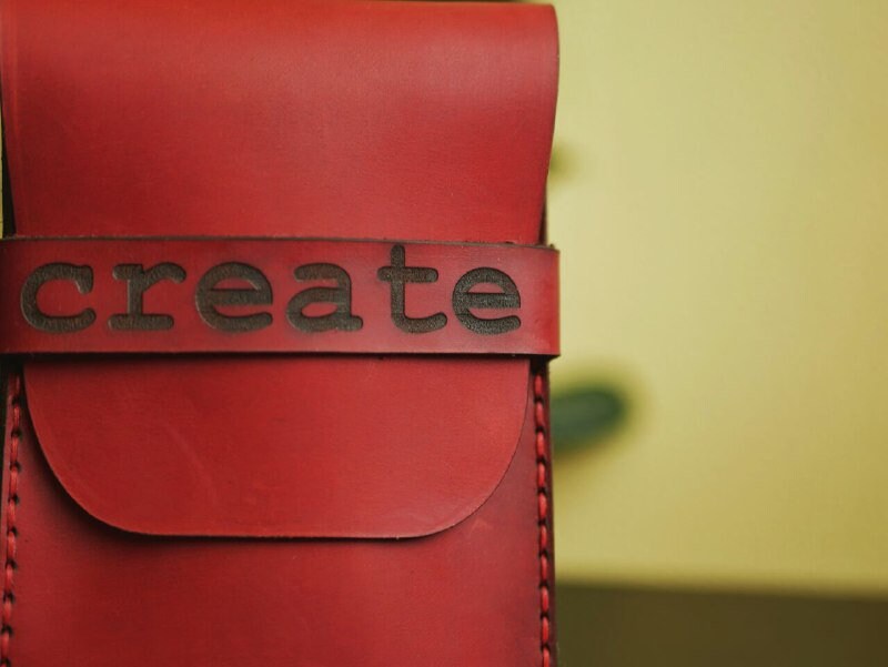 Leather tool case Personalized leather case Leather Pencil | Etsy