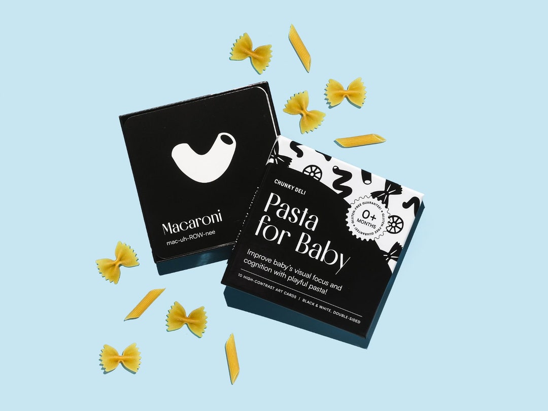 Pasta for Baby: High Contrast Visual Stimulation Black & White Flash ...