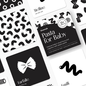 Pasta for Baby: High Contrast Visual Stimulation Black & White Flash ...