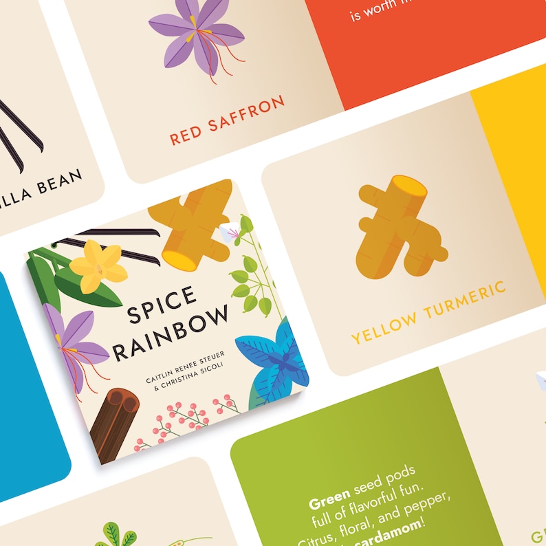 Spice Rainbow Board Book Poems About Color & Food Facts for Early ...