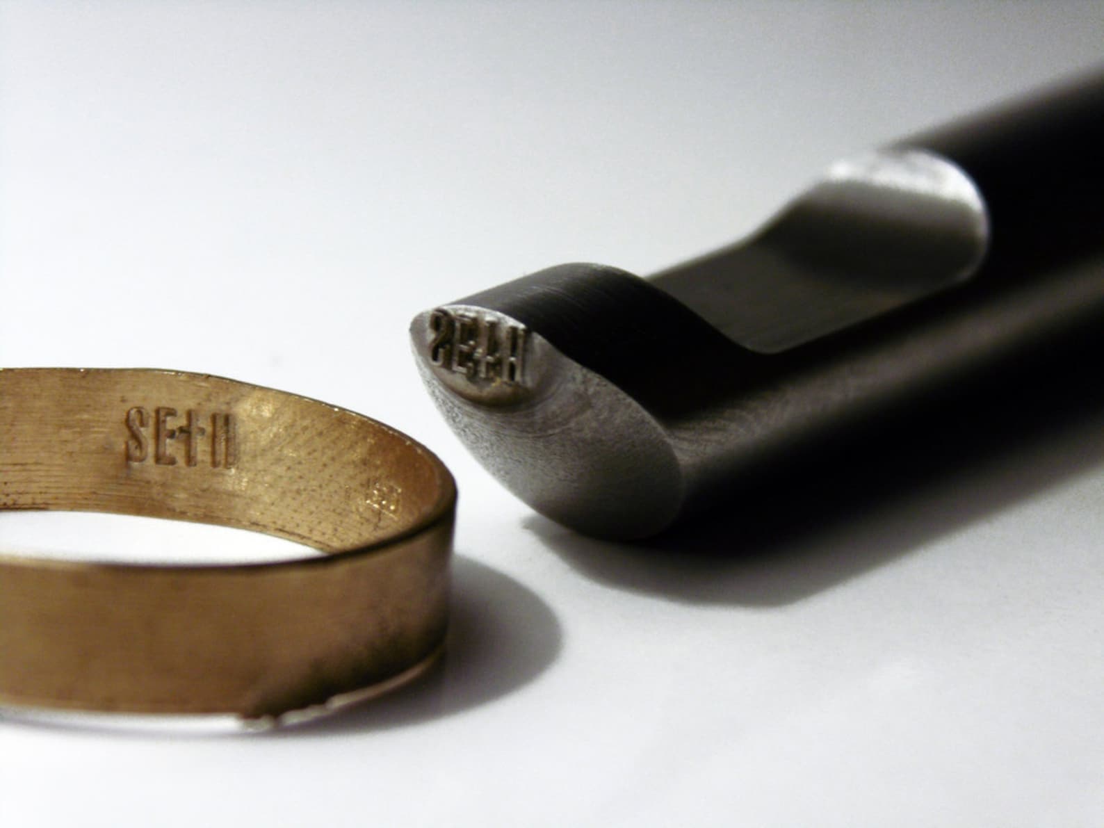 Custom Design Logo Inside Ring Jewelry Stamp - Steel Metal Stamp - Etsy