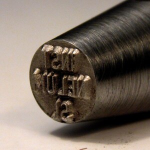 Custom TEXT Steel Stamp - Punch - Etsy