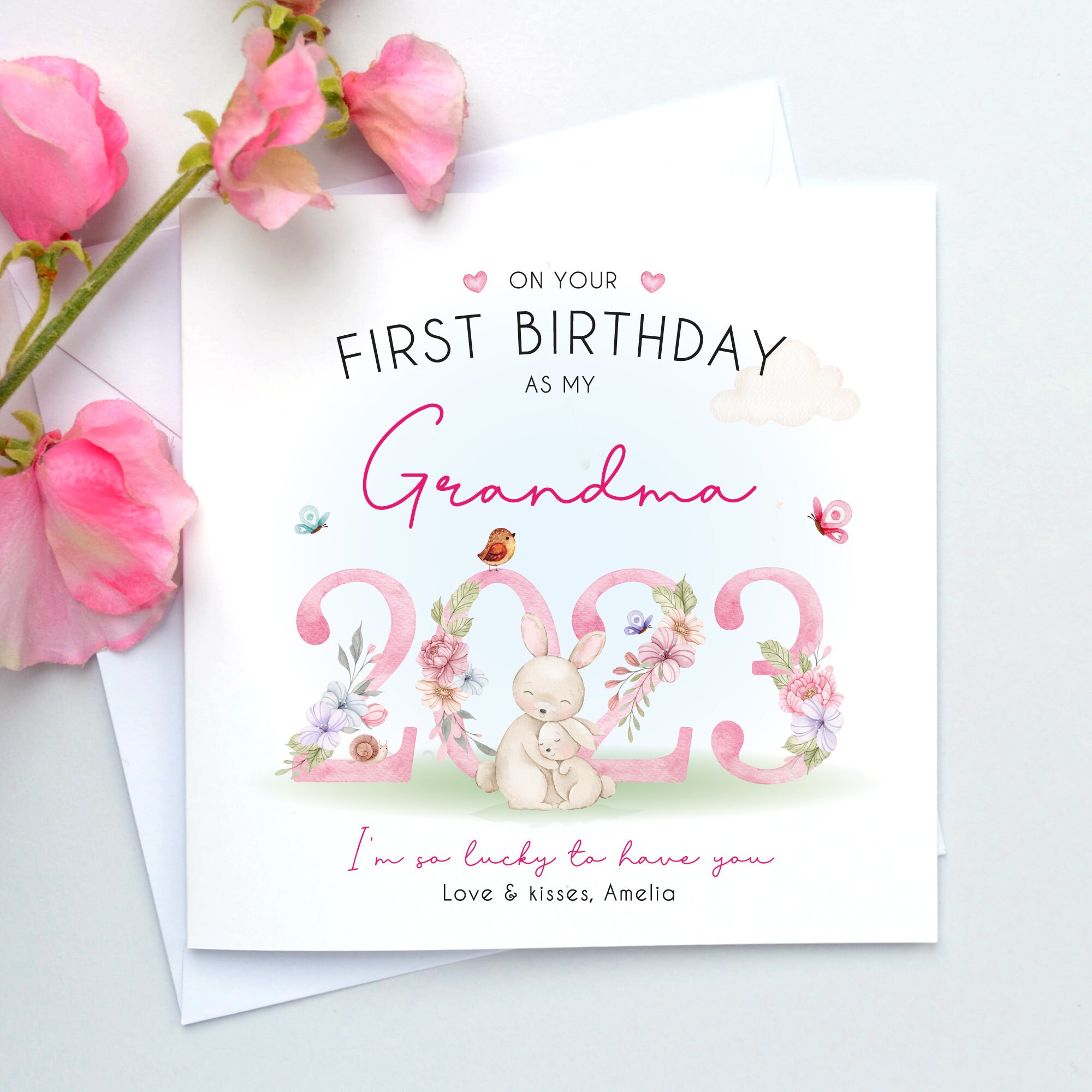 Happy 1st Birthday as My Granny Granny Birthday Card - Etsy