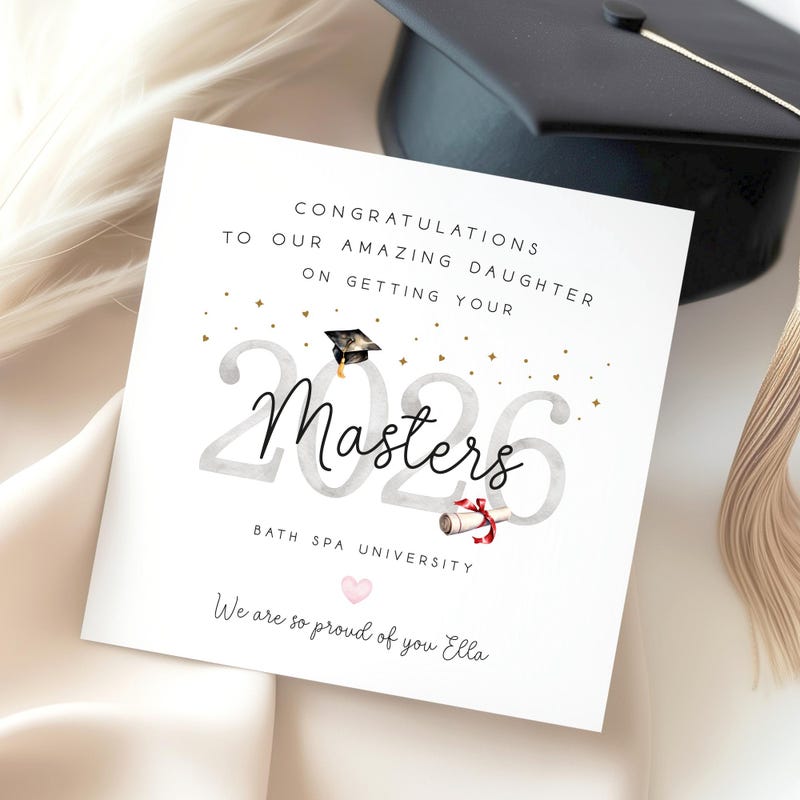 Masters Degree Card - Etsy UK