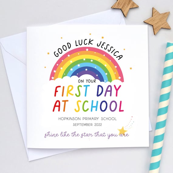 Good Luck First Day at School Card First Day of Secondary - Etsy