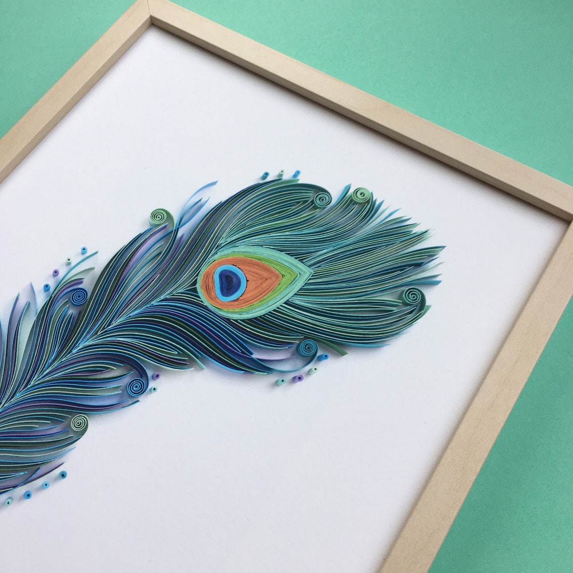 Peacock Feather print Peacock Wall Art Peacock Art Print - Etsy 日本