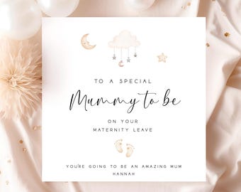Maternity Leave Card Mummy to Be Card Baby Shower Card Card for ...