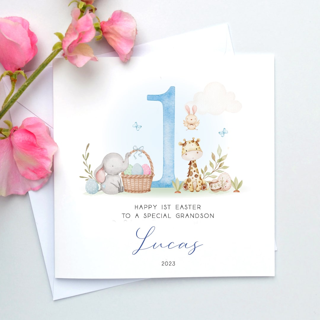 1st Easter Cards Grandson, Son First Easter, Babys First Easter, Son ...