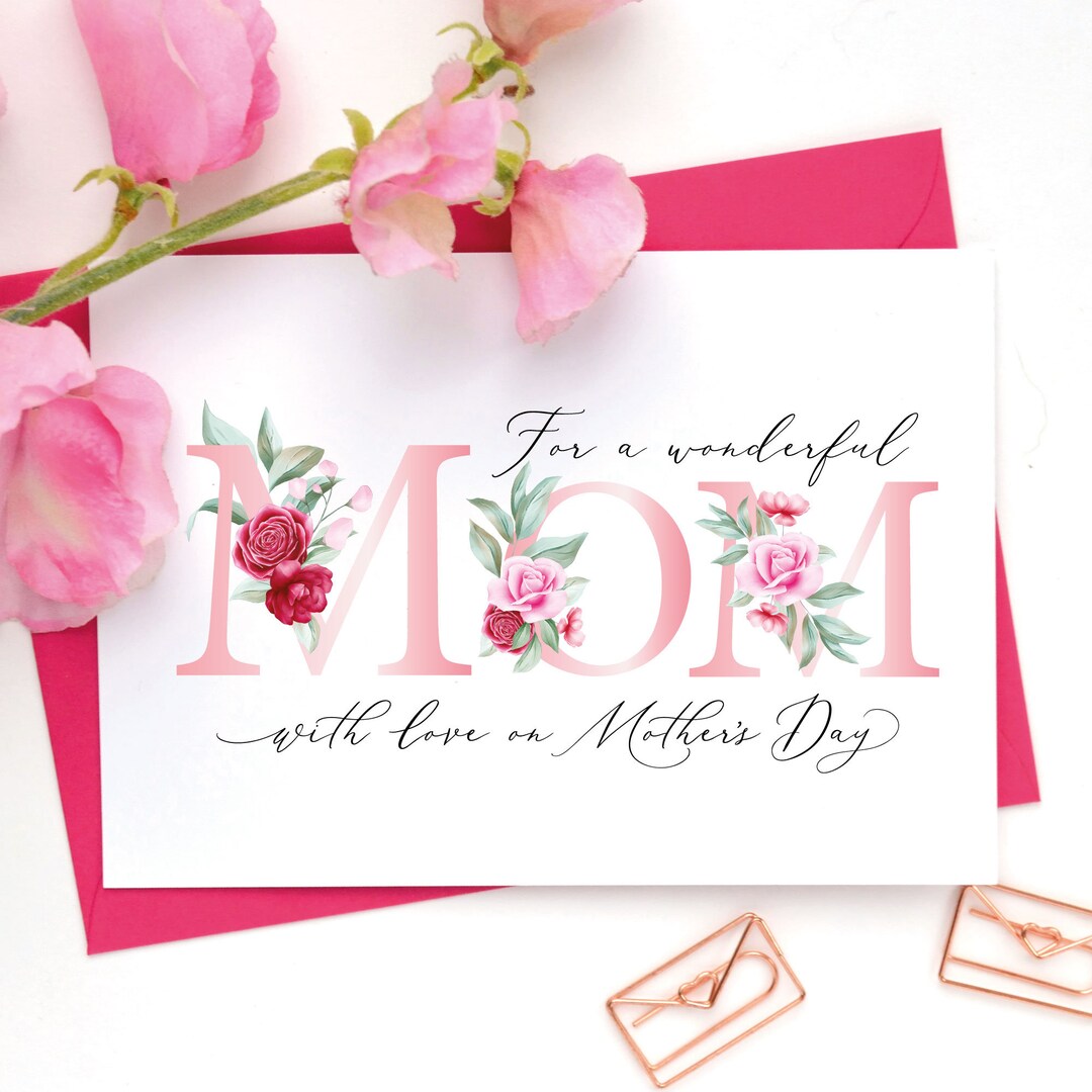 Mom Mothers Day Card, Mother's Day Card for Mum, Card for Mam, Card for ...