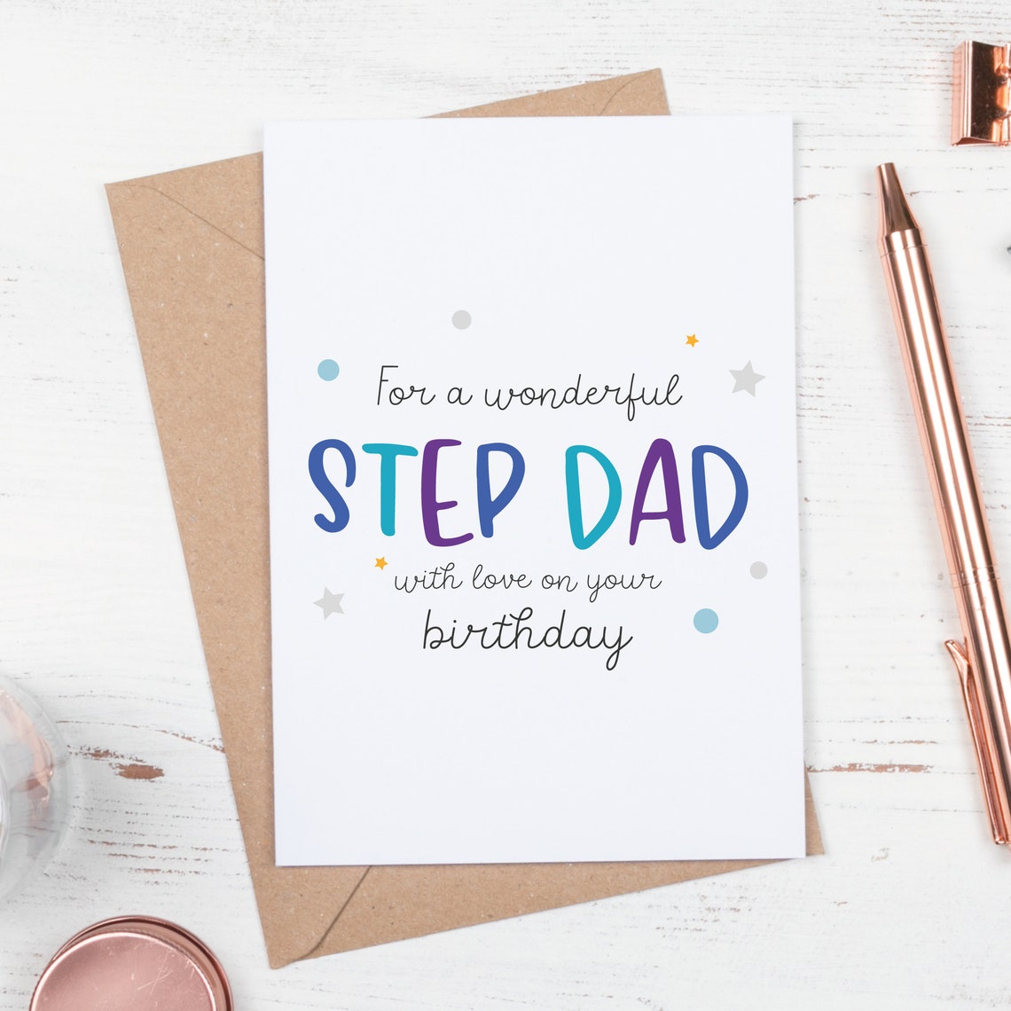 Step Dad Birthday Card Birthday Card For Stepdad Like A Dad Etsy Step Dad Birthday Card Birthday Card For Stepdad Like A Dad Etsy