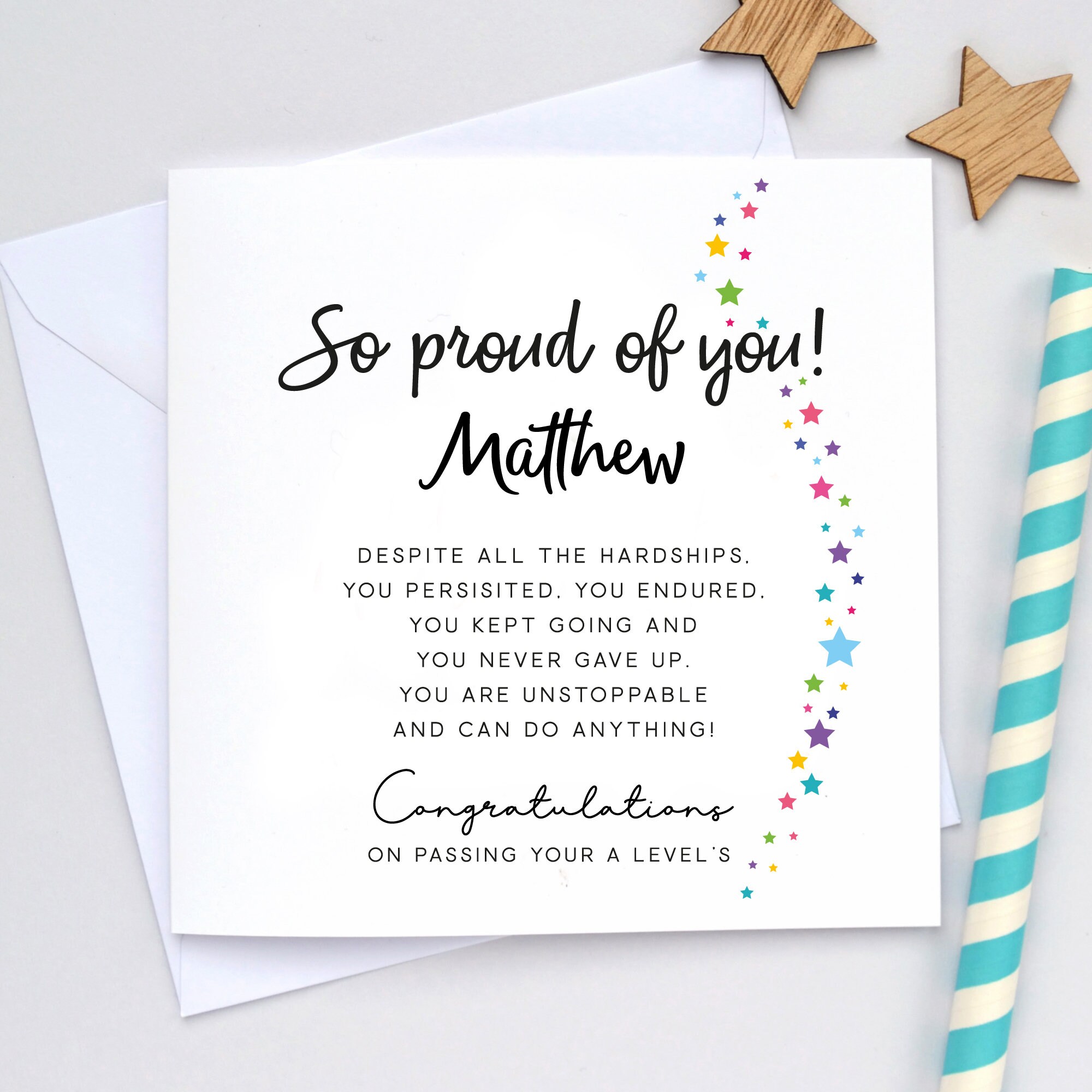 Exam Congratulations Card A Level A Level Results Card Exam - Etsy