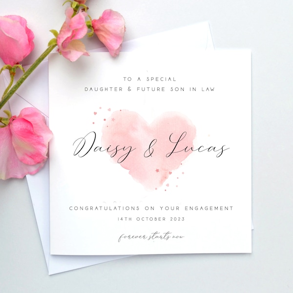 Engagement Card - Etsy