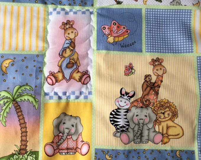 Quilt, Baby Quilt, With Zoo Animals - Etsy