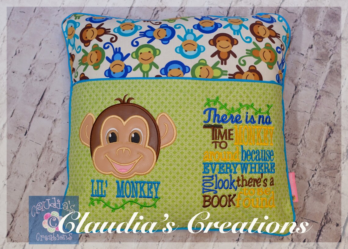Monkey Bundle: Boy and Girl Monkey Appliqué Designs There is - Etsy