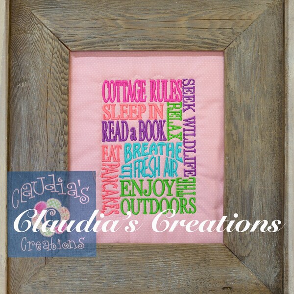 Cottage Rules - Etsy