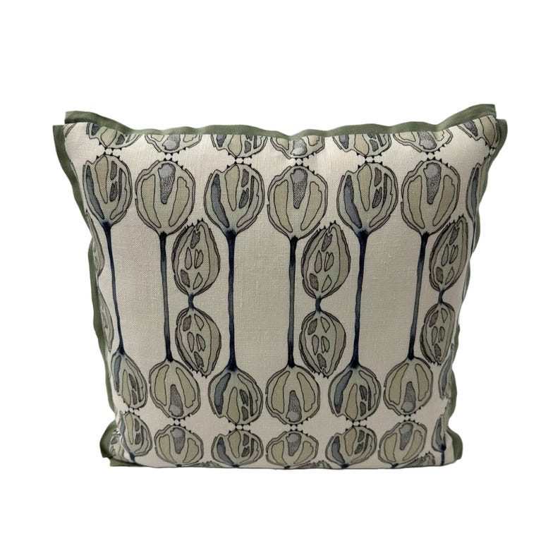 Radish Moon - Origin in Indigo/violet - Pillow Cover Designer Fabric ...