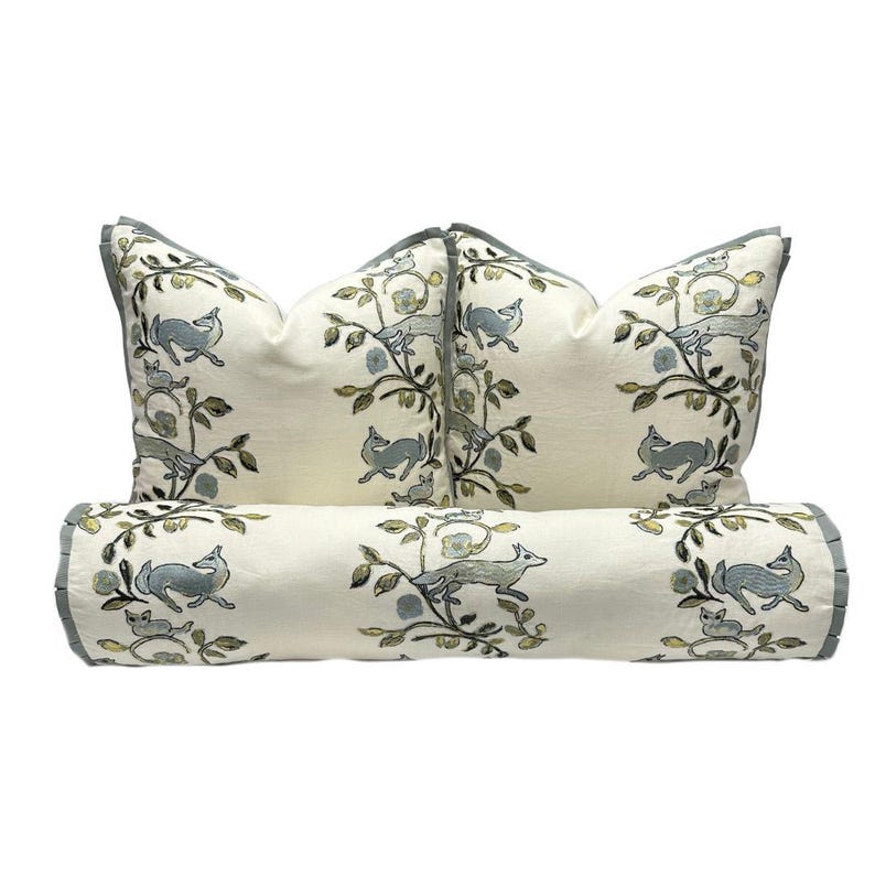 Cowtan & Tout - Fox Stripe in Willow - Pillow Cover Designer Fabric ...