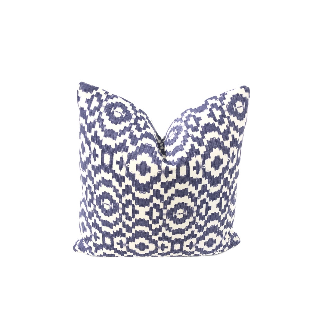 Pillow Cover, Geometric Violet Linen Pillow Cover, Decorative High End ...