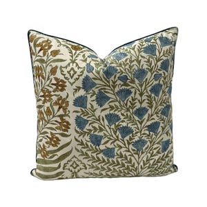 Lee Jofa - Sameera in Sapphire/gold - Pillow Cover // MADE TO ORDER ...