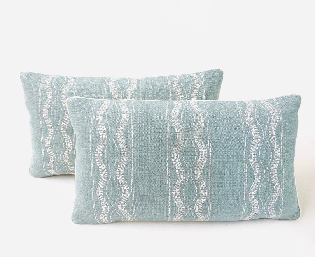 Luxury Throw Pillow Cover – Peter Dunham Zanzibar in Ocean Color ...
