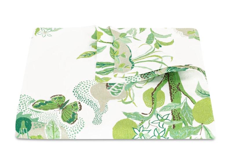 Schumacher Citrus Garden Tablecloth – Designer Linen Table Cloth ...