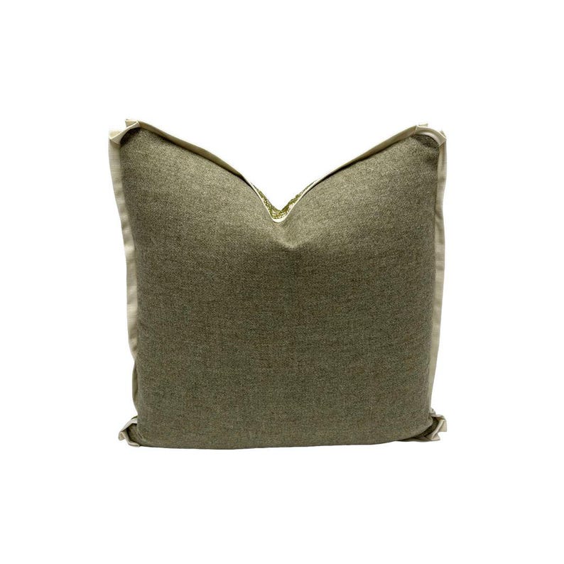 Luxury Throw Pillow Cover – Penny Morrison Tulkan Olive – Decorative ...