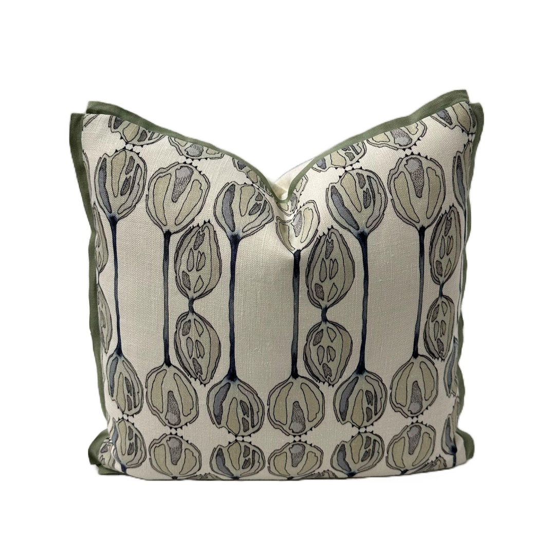 Radish Moon - Origin in Indigo/violet - Pillow Cover Designer Fabric ...