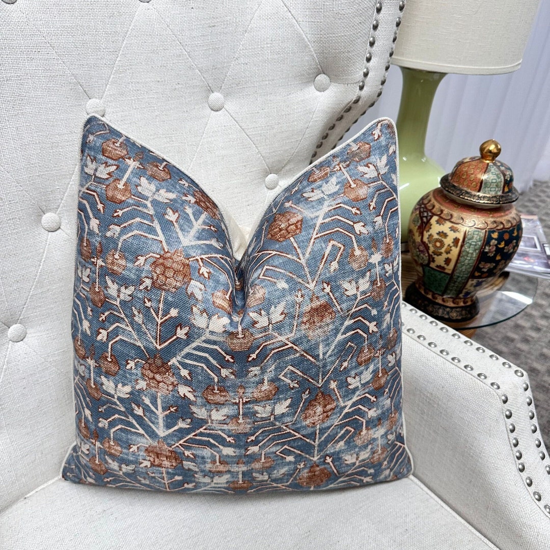 Pillow Cover Zak & Fox, Khotan in Rubia, Decorative High End Pillow ...