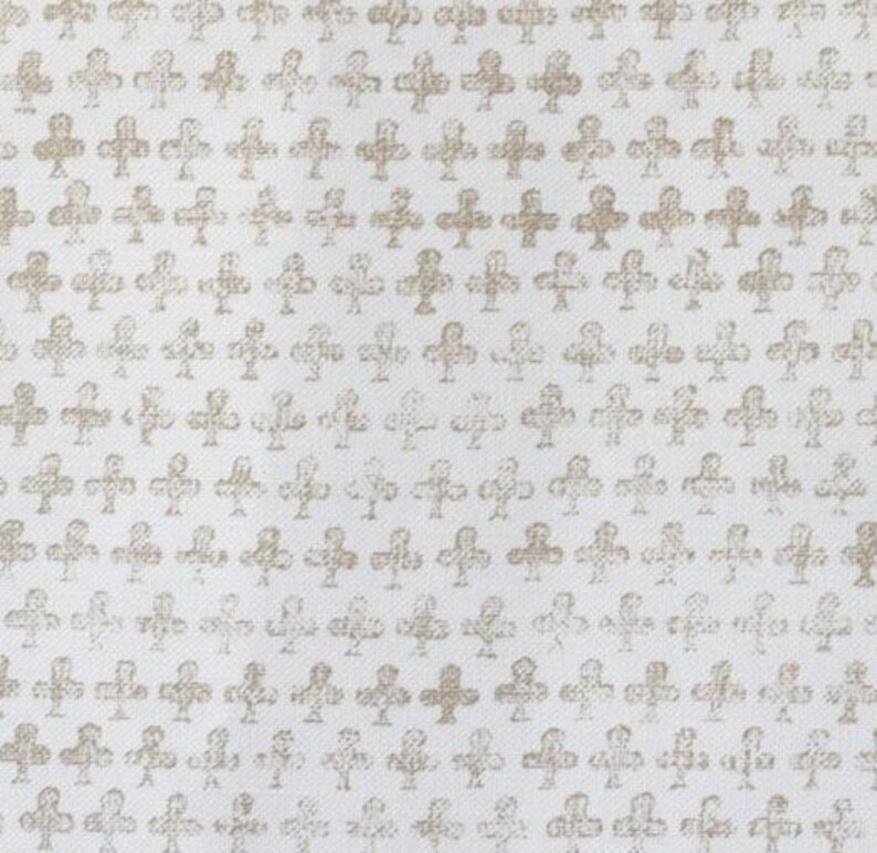 Virginia Kraft Textiles Indian Clover in Mushroom Decorative - Etsy