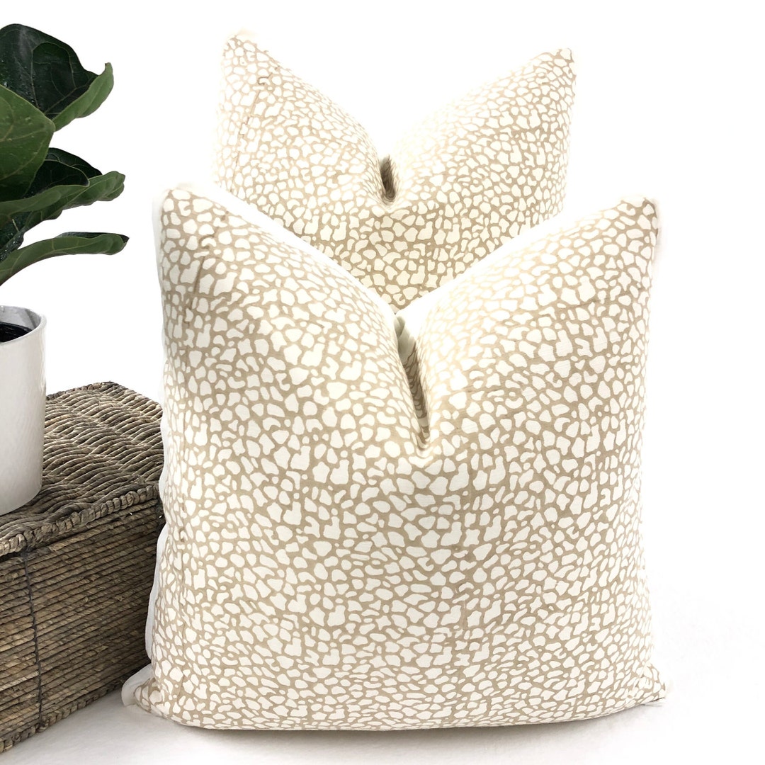 Tulu Textiles - Bixby in Tan, Pillow Cover// MADE TO ORDER //designer ...