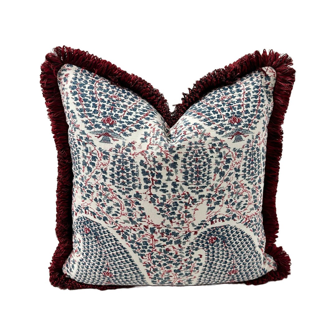 Penny Morrison - Jamawar, Pillow Cover, Designer Fabric Handcrafted ...