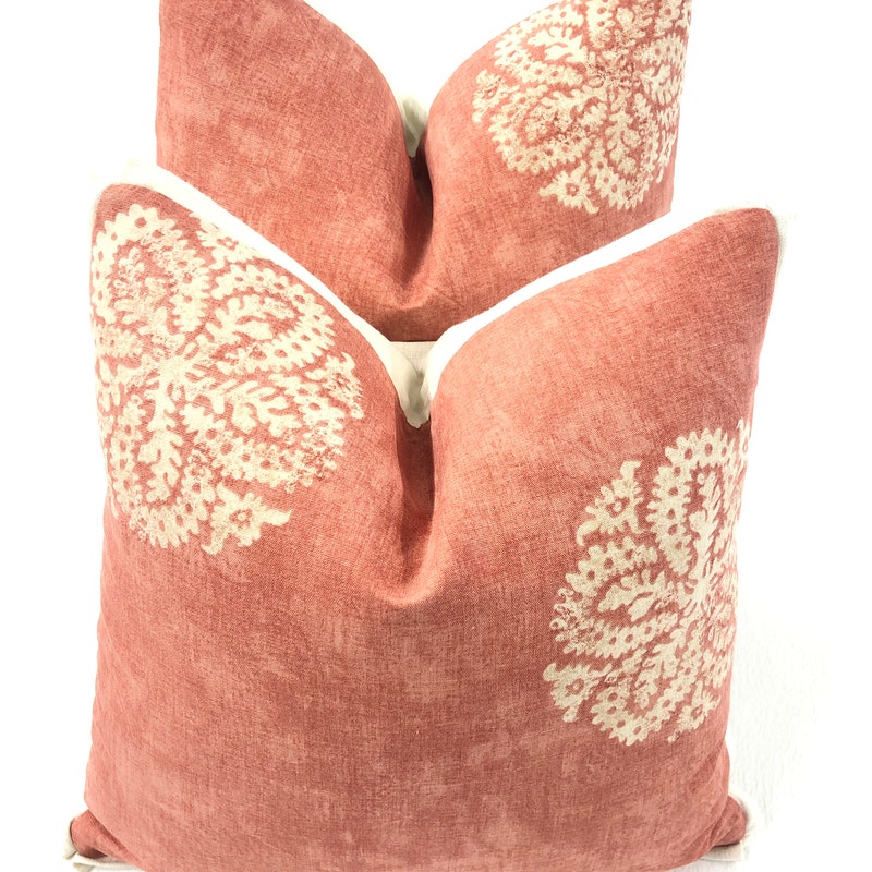 Coral Pillow Cover - Etsy
