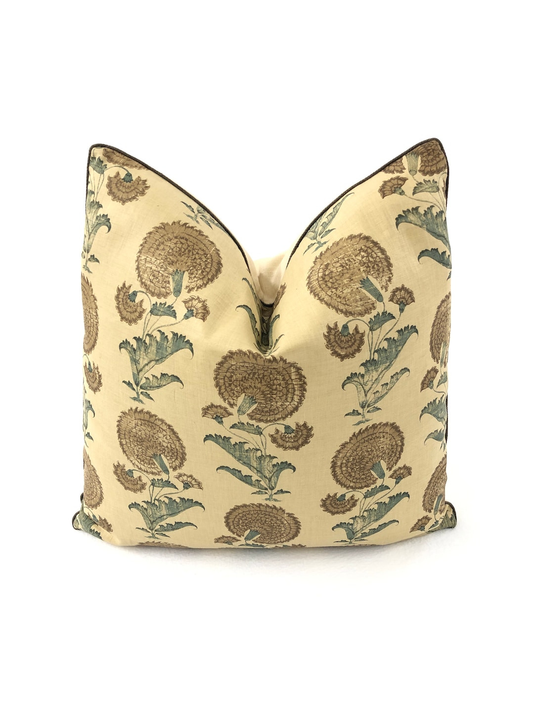 Michael S Smith / Jasper - Indian Flower in Brown - Pillow Cover// MADE ...