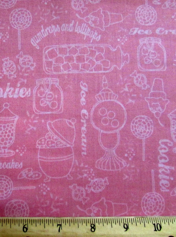 Candy Fabric Gumdrops and Lollipops in Pink Premium Quality - Etsy