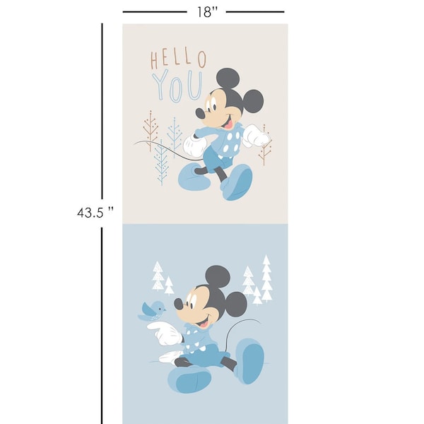 Mickey Mouse Fabric Panel - Etsy
