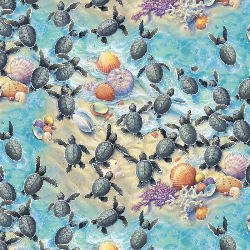 Sea Turtles Fabric - Etsy