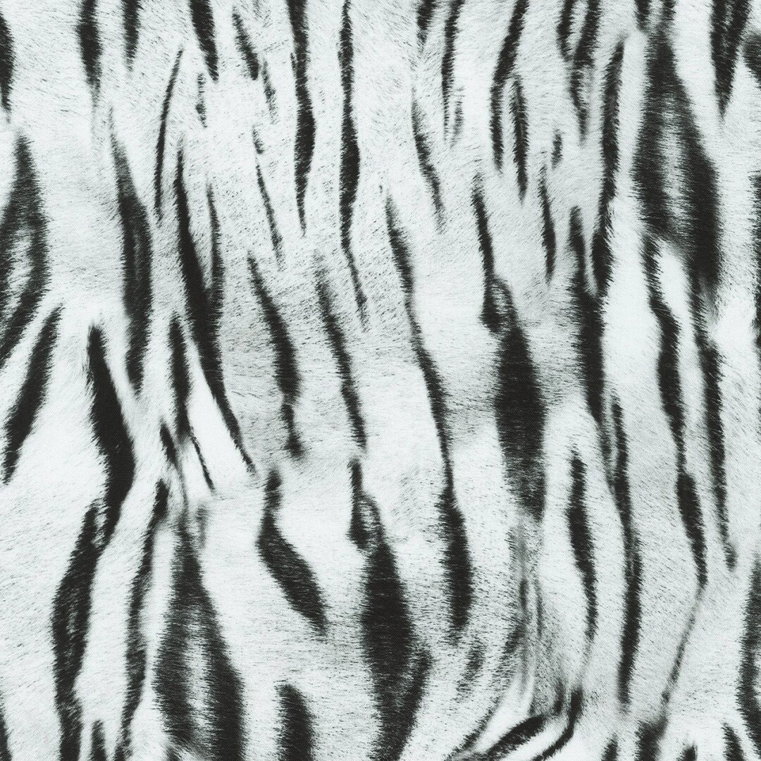 Zebra Fabric Animal Kingdom Zebra Skin in White Premium Quality 100% ...
