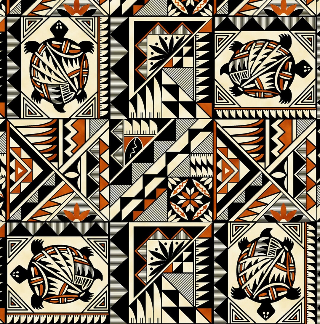 Turtle Fabric Tucson Terracotta Turtles 100% Cotton Fabric From ...