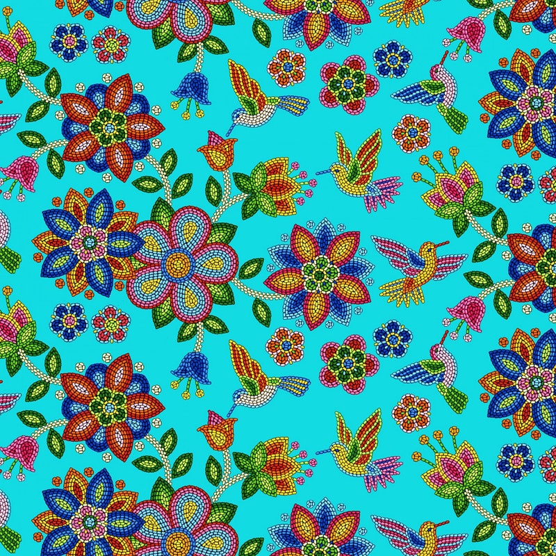 Hummingbird Fabric - Etsy