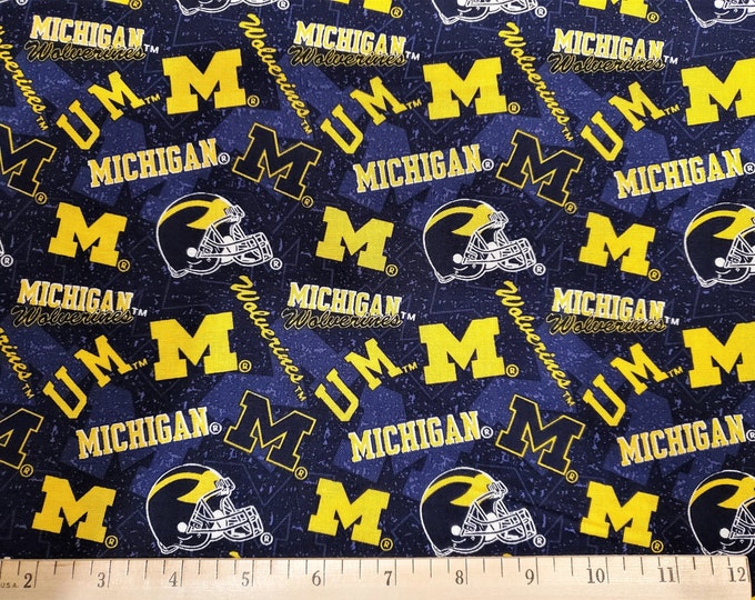 University of Michigan Wolverines Fabric Toss in Blue Premium Quality ...