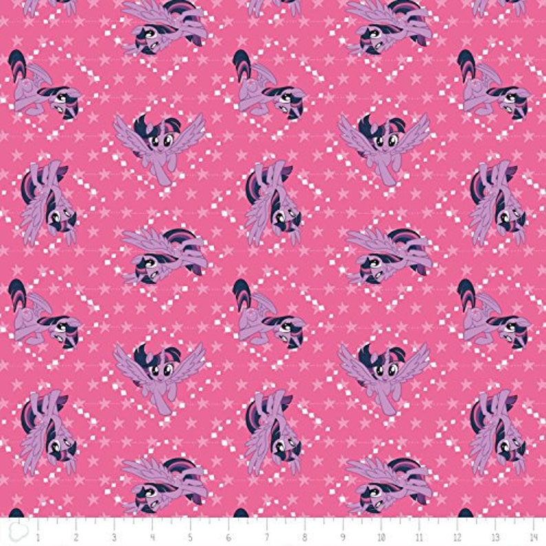 My Little Pony Fabric Twilight Sparkle in Pink Premium Quality 100% ...