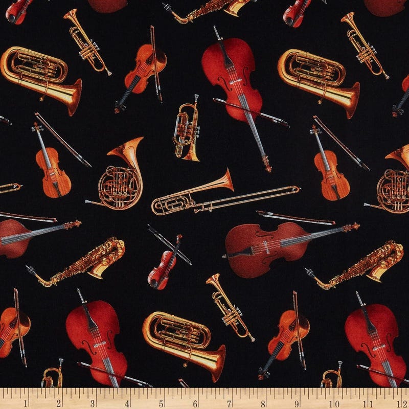 Music Fabric - Etsy