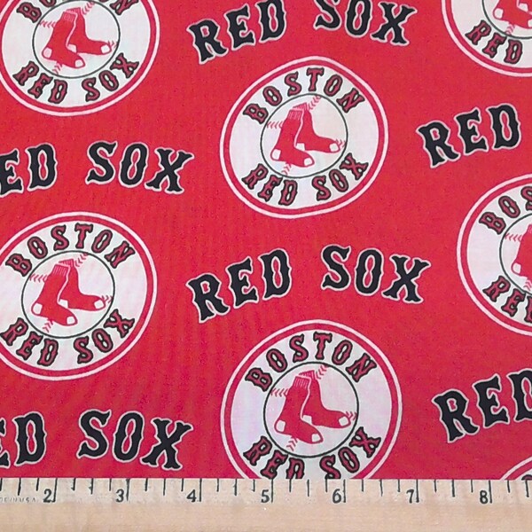 Boston Red Sox Quilting Fabric - Etsy