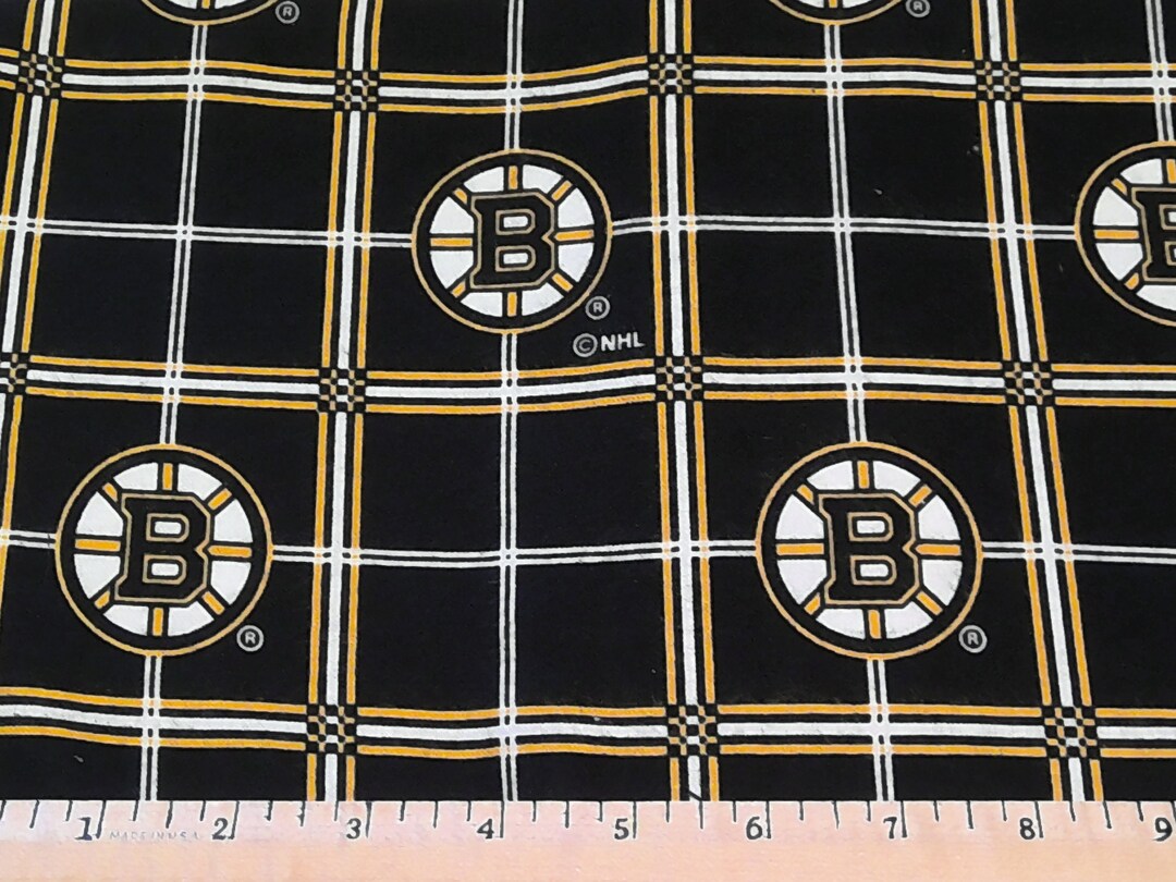 FLANNEL NHL Boston Bruins Hockey PRECUT Fabric 100% Cotton Flannel - Etsy