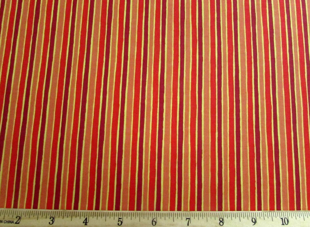 Stripe Fabric Run Run Robot in Orange Premium Quality 100% Cotton ...