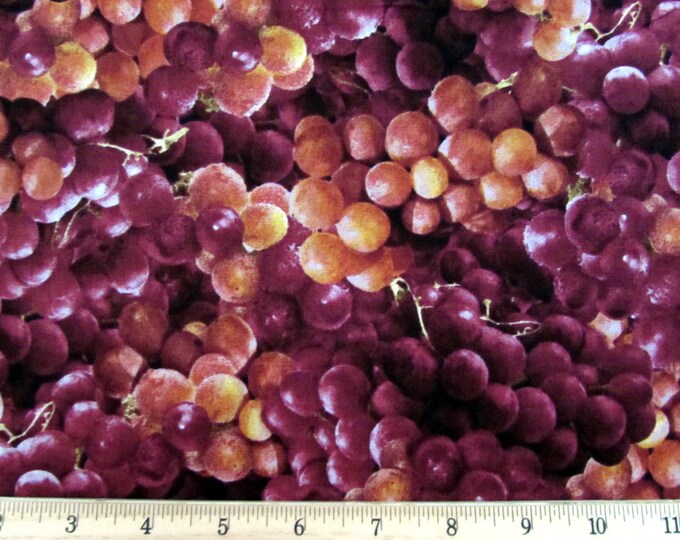 Fruit Fabric Red Grapes Premium Quality 100% Cotton Fabric From RJR - Etsy