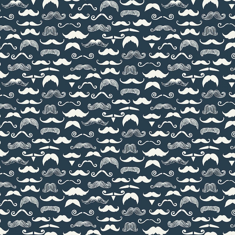 Mustache Fabrics - Etsy