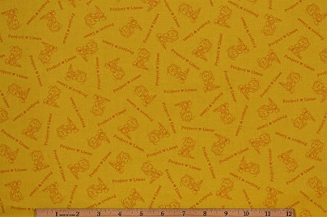 Peanuts Fabric Project Linus in Yellow Premium Quality 100% Cotton ...