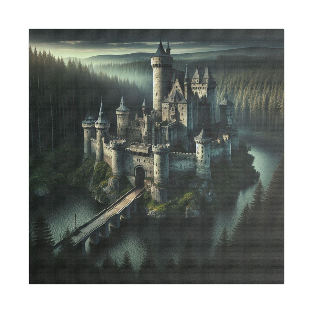 Gothic Medieval Castle Wall Art - Etsy