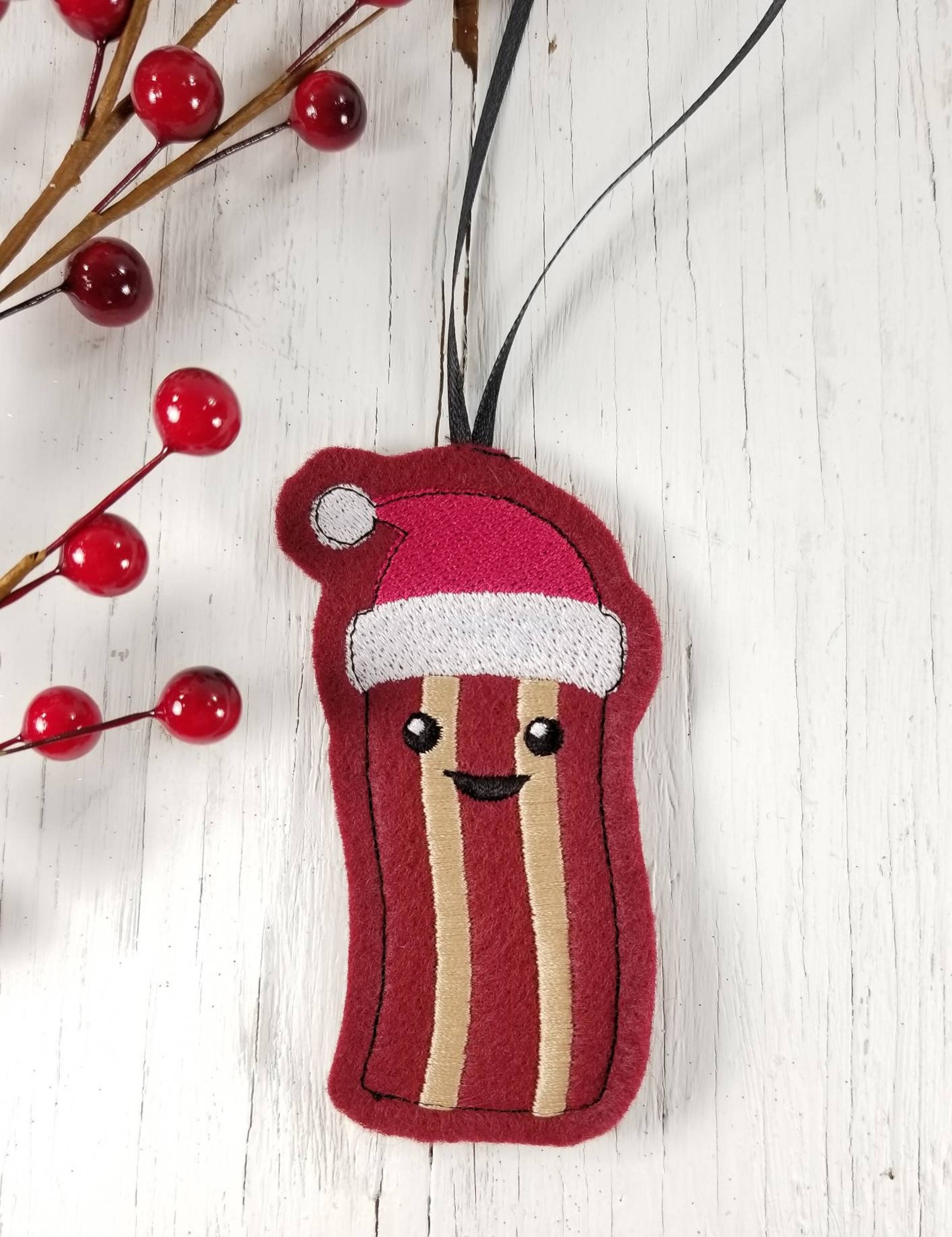 Santa Bacon Christmas Ornament Gift for Chef Christmas - Etsy